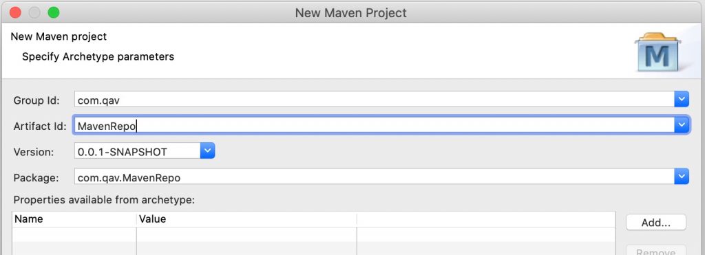 Create a maven project & pom.xml in eclipse or intelliJ IDE - qavalidation